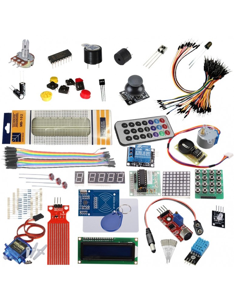 Kit 34 Accesorios para robotica domotica compatible Arduino
