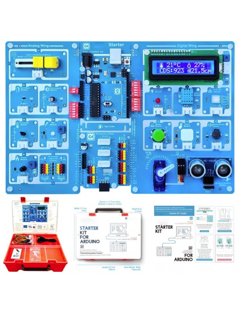 Kit principiantes compatible arduino con ejemplos