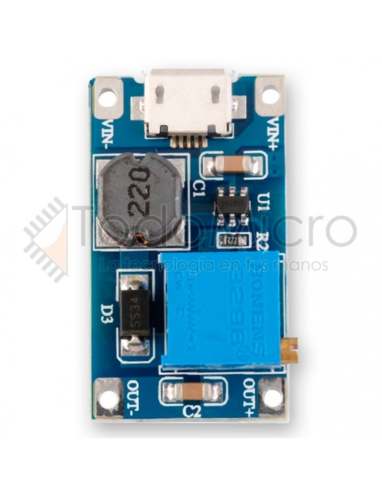 Fuente Step Up Mt3608 con conector microusb