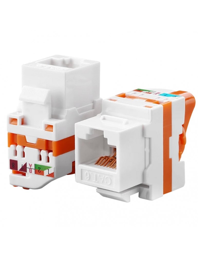 Roseta CAT6A RJ45 Hembra Universal Autocrimpeable
