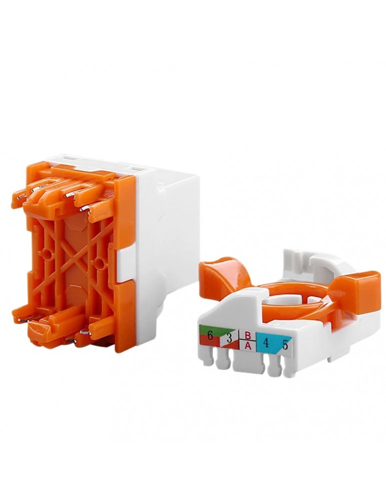 Roseta CAT6A RJ45 Hembra Universal Autocrimpeable