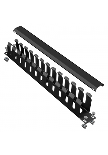 Pasacables 19" con Ranuras Finas | Organizador de Alta Densidad