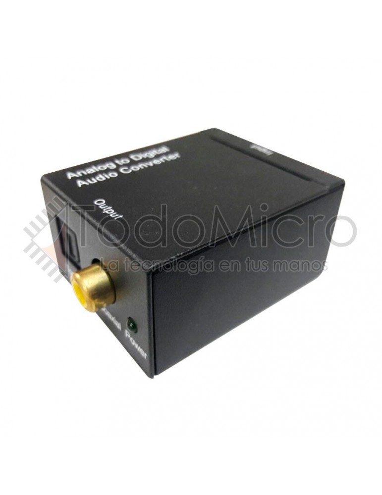 Conversor de audio analogico L/R a audio digital optico