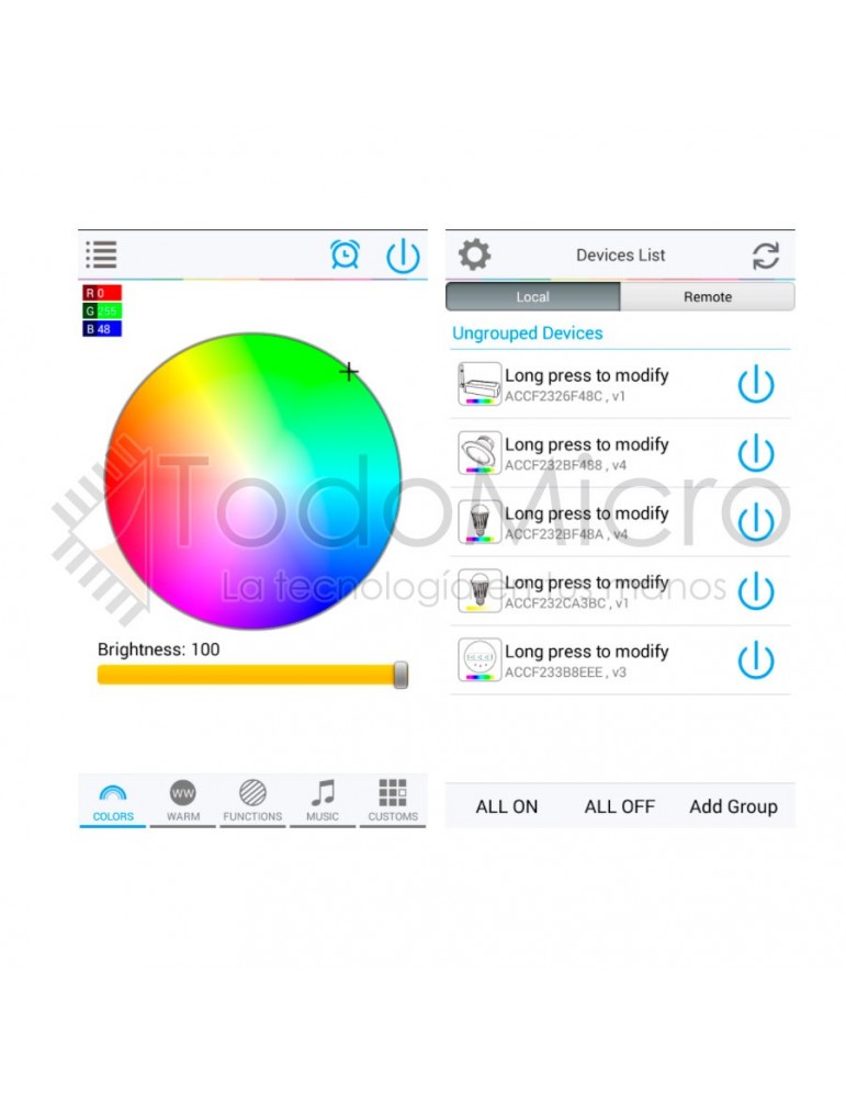 Controladora RGB Wifi