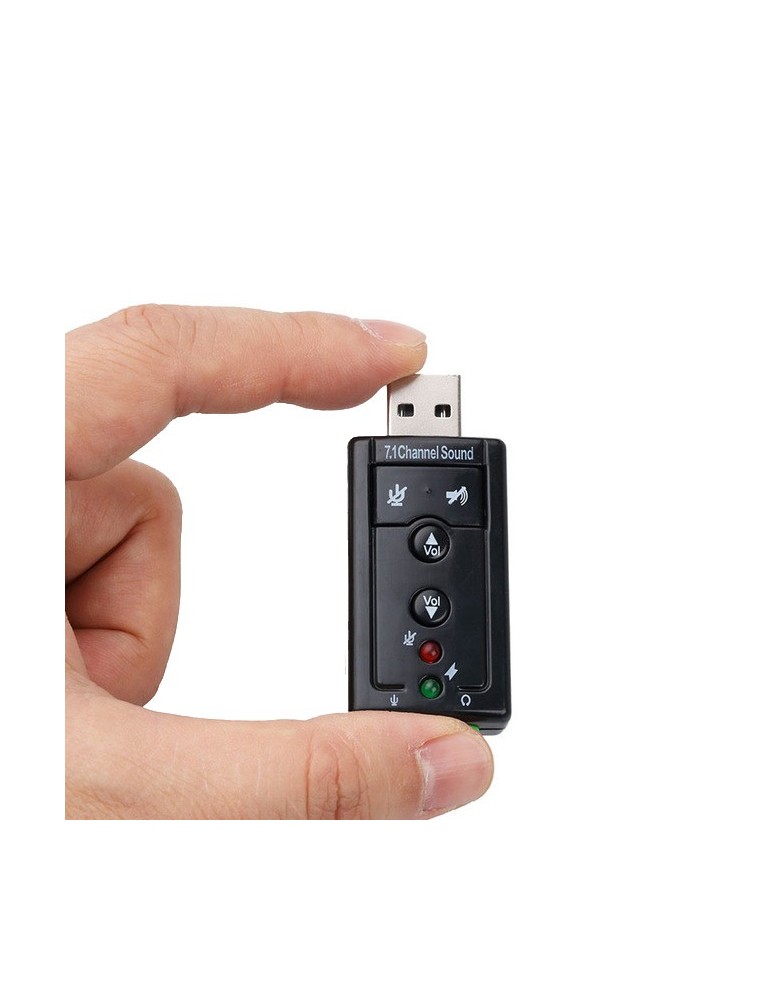 Placa de sonido USB virtual 7.1