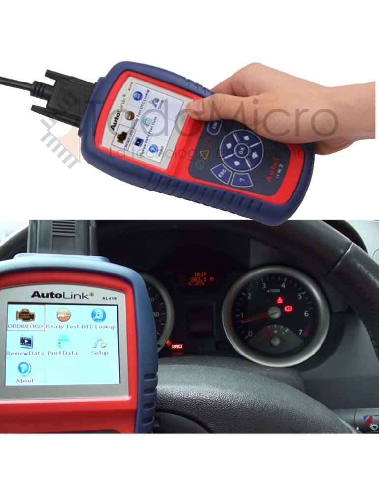 Scanner De Diagnostico Automotriz Multimarca Autel Autolink Al419