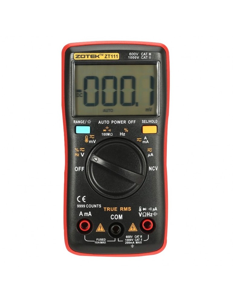 Multimetro digital autorango 9999 cuentas ZOTEK ZT111