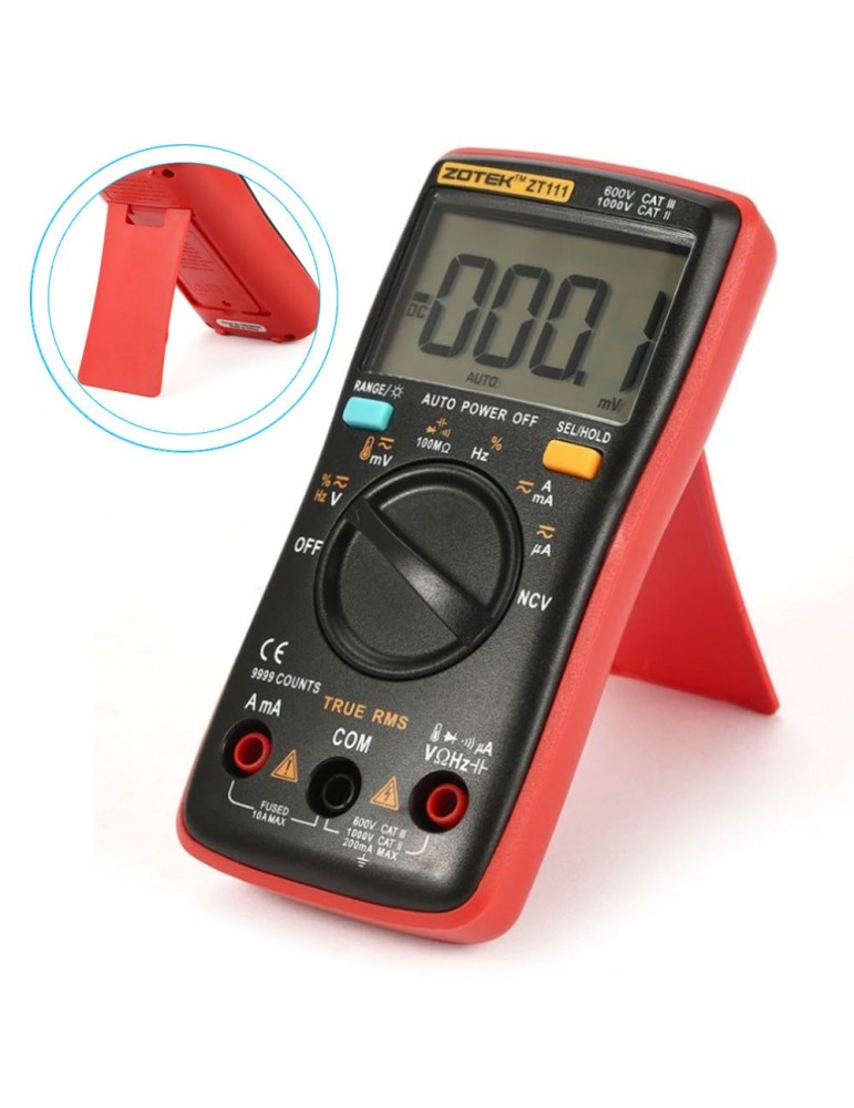 Multimetro digital autorango 9999 cuentas ZOTEK ZT111
