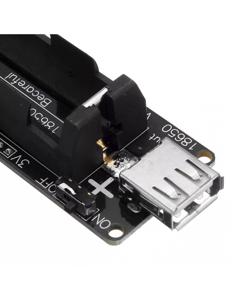 Shield cargador de bateria 18650 para arduino, raspberry y otros