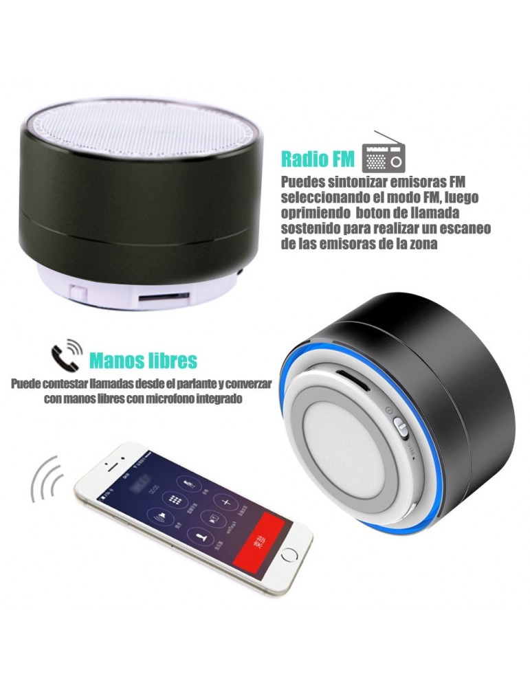 Mini Parlante Portatil Bluetooth y SD