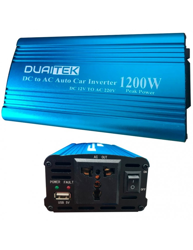 Inversor DC 12V a AC 220V 600W onda senoidal modificada