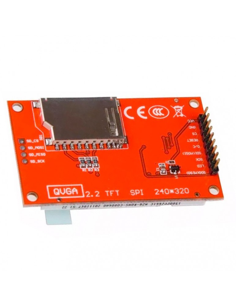 Pantalla LCD TFT de 2.2 pulgadas con interface SPI