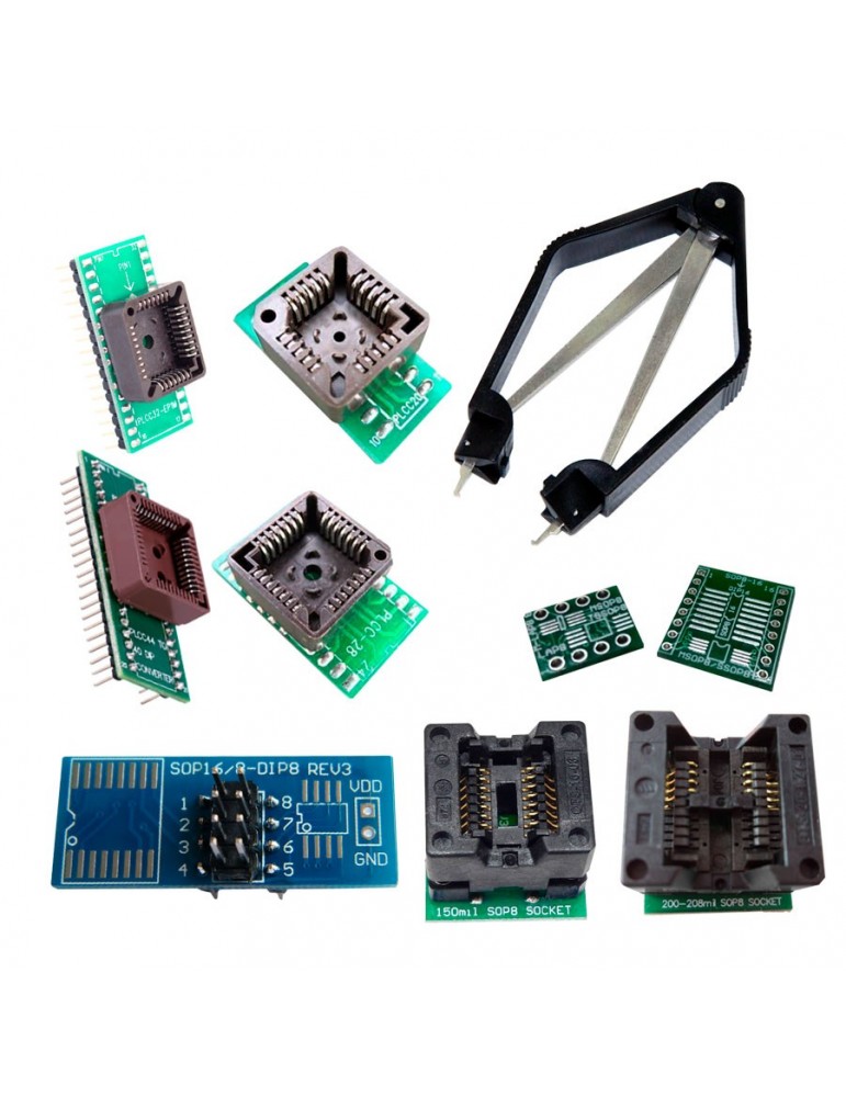 Programador TL866CS con 24 adaptadores