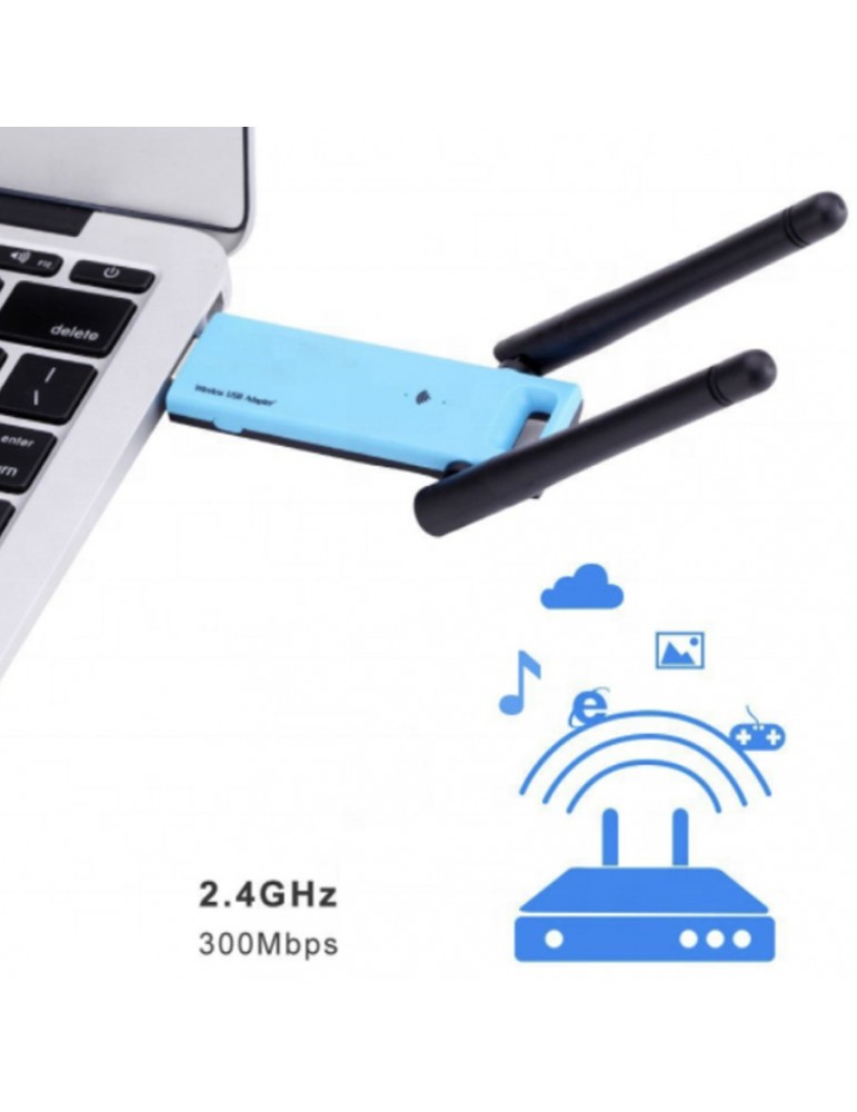Extensor de wifi doble antena 2.4GHz 3000Mbps