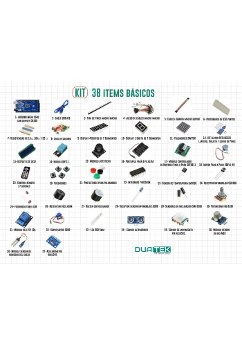 Starter Kit Compatible con Arduino Mega 2560 Básico Completo